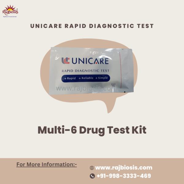 Unicare Rapid Diagnostic Test Multi-6 Drug Test Ki... | Raj Biosis Pvt ...