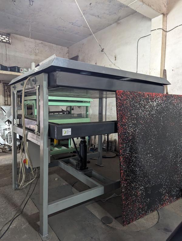 1.5x1.5 Meter Recycle Plastic Sheet Press Machine ... | The Recreus Lab ...