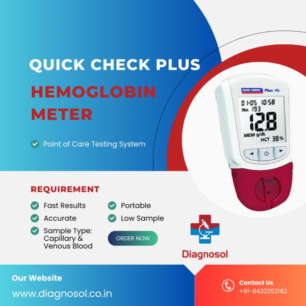 Acon Quick Check Plus Hemoglobin Meter Point of... | Diagnosol ...