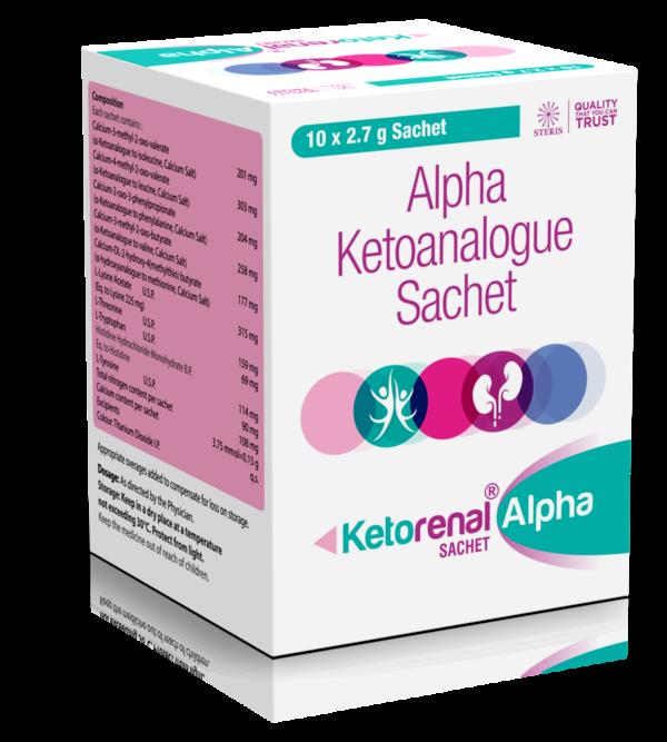 KETORENAL ALPHA SACHET Alpha Ketoanalogue Sachet & | Steris Healthcare ...