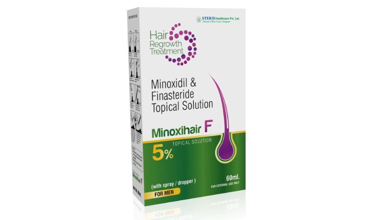 MINOXIHAIR F 5% Minoxidil & Finasteride Topica | Steris Healthcare Pvt Ltd