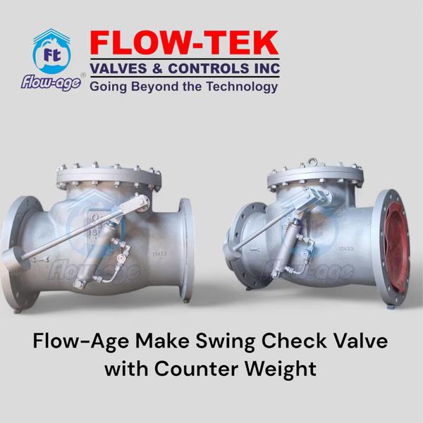 Swing Check Valve with Counter Weight Manufacturer | Flow-Tek Valves ...