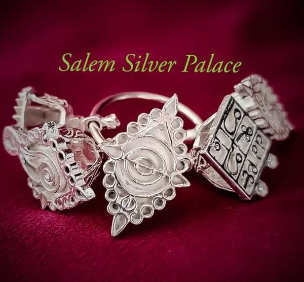 Pancha Mudra Set (Chakra, Shanka, Gada, Padma, N... | Salem Silver ...