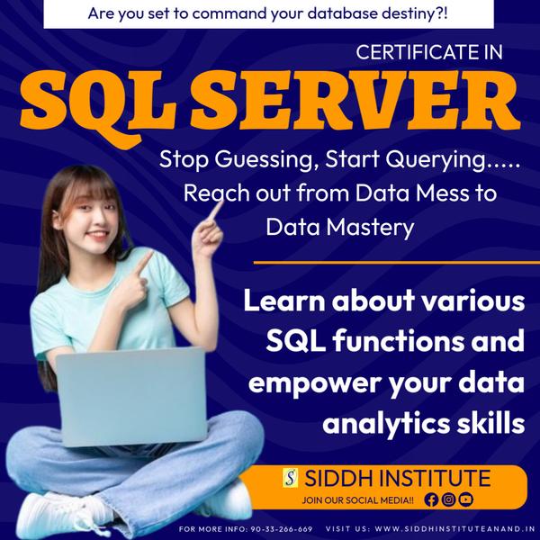Are you set to command your database destiny? | Siddh Institute - Anand