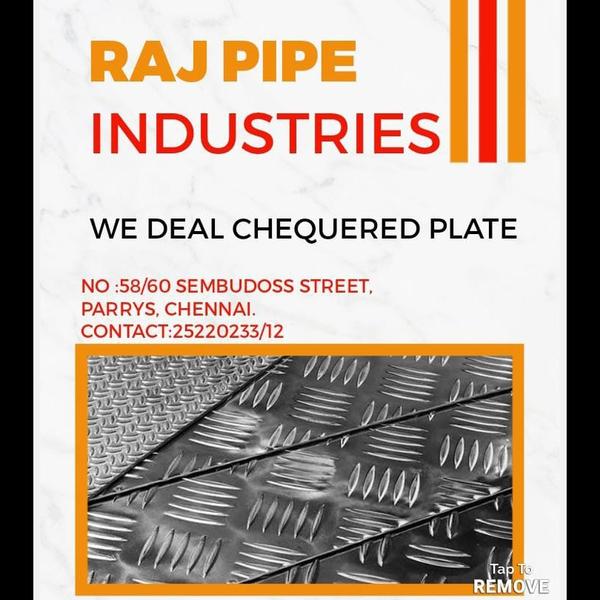 Chequered Plate in Chennai. | Raj Pipe Industries - Chennai