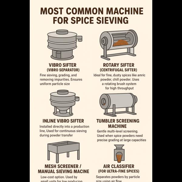 Most Common Machines for Spice Sieving | MASTERLY ENGINEERING INDIA PVT ...
