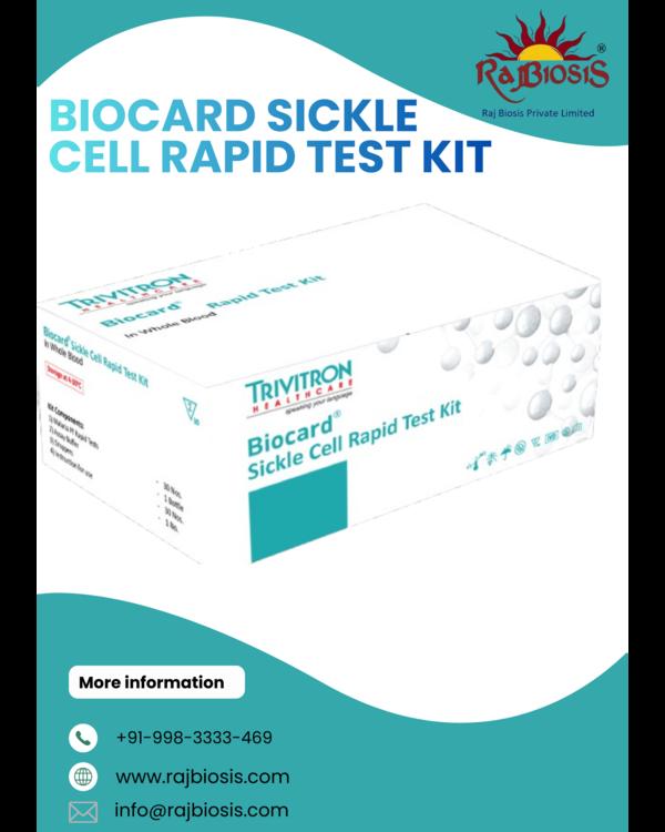 BIOCARD SICKLE CELL RAPID TEST KIT | Raj Biosis Pvt Ltd - Jaipur