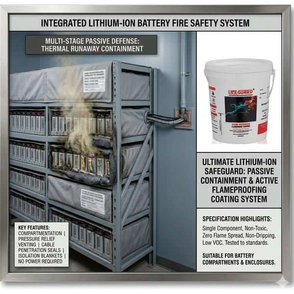Passive fire protection solution for lithium battery facilities ...