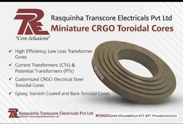Miniature toroidal core manufacturer India, CRGO toroidal cor ...