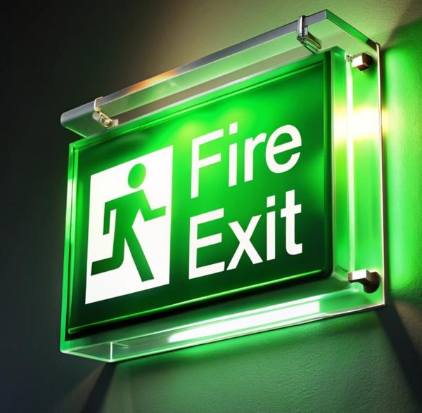 Auto Glow Fire Exit 12x4 Sunboard in Bangalore – Directional | Prestige ...